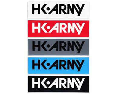 HK Army Rectangle Typeface Sticker Pack - 5 Stickers