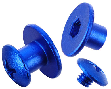 JT Anodized Aluminum Rivet Kit - 1 Complete Goggle Set - Blue