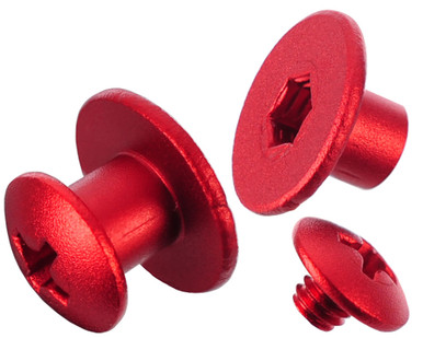 JT Anodized Aluminum Rivet Kit - 1 Complete Goggle Set - Red