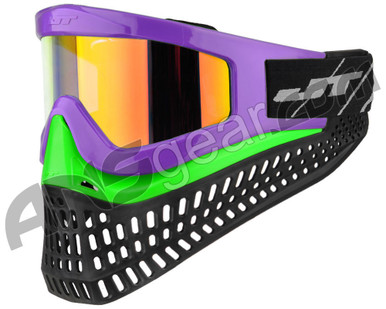JT ProFlex X Paintball Mask - Purple/Lime/Black w/ Prizm 2.0 Hi-Def Lens