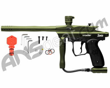 Kingman Spyder Sonix Paintball Gun - Olive - ANSgear.com