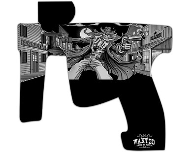Laser Engraved Gun Design - Wanted