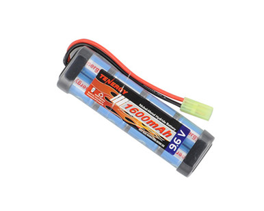 Tenergy 9.6V 1600mAh Flat NiMH Airsoft Battery Pack w/ Mini Tamiya ...