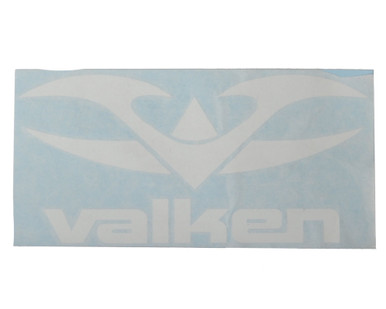 Valken Logo Sticker - White on Clear - ANSgear.com