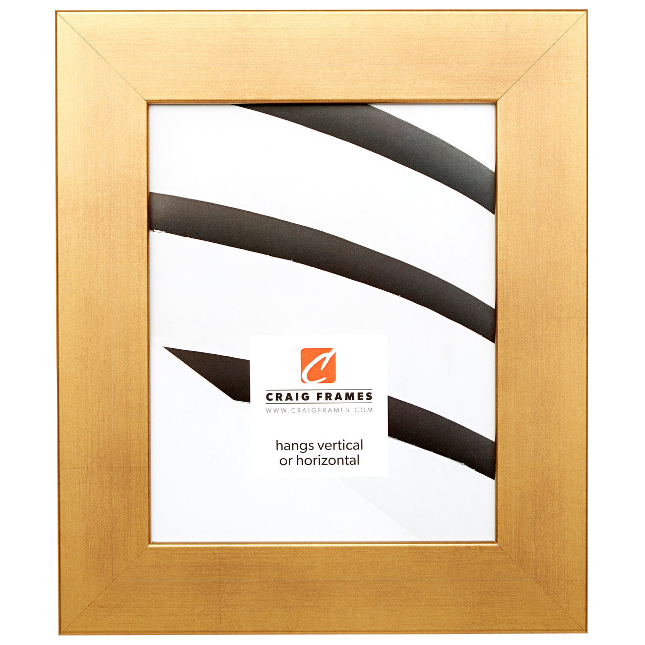 Bauhaus 200 Modern Antique Gold Picture Frame - Craig Frames