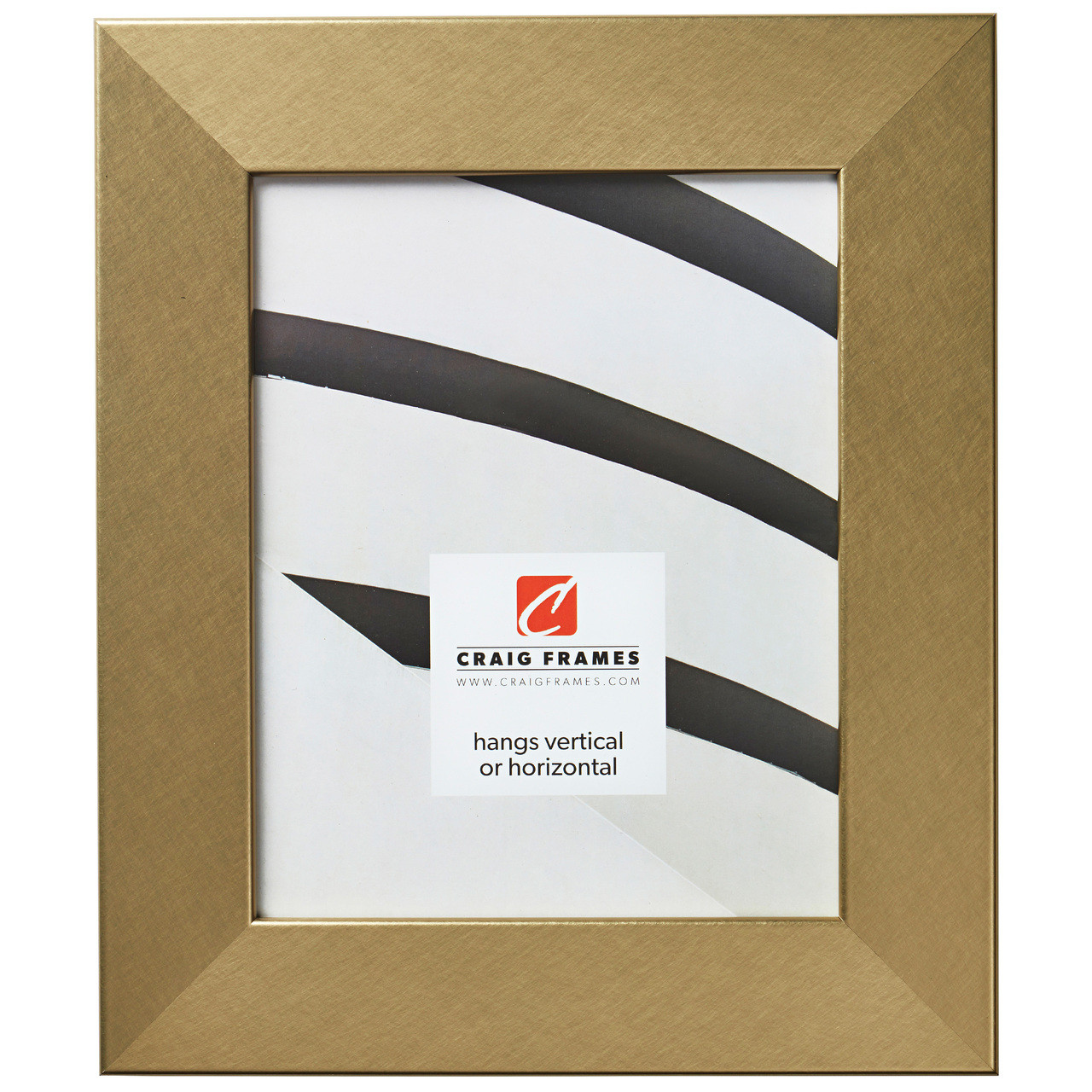Bauhaus 200 Modern Brushed Gold Picture Frame - Craig Frames