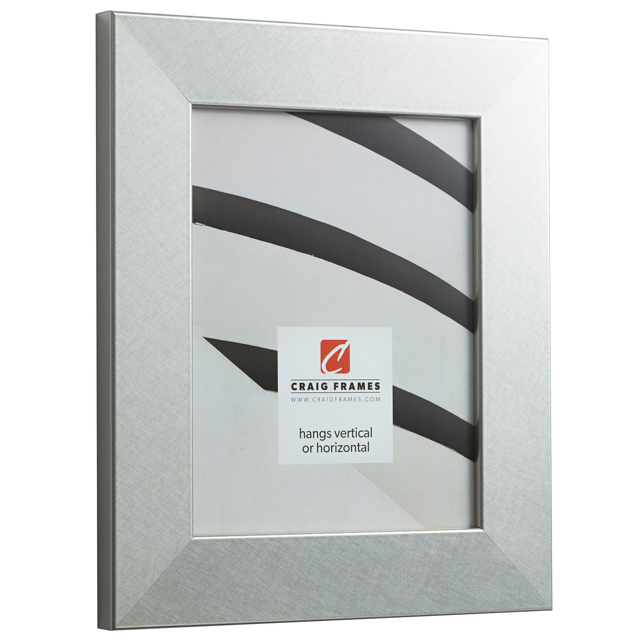 Bauhaus 200 Modern Brushed Silver Picture Frame - Craig Frames