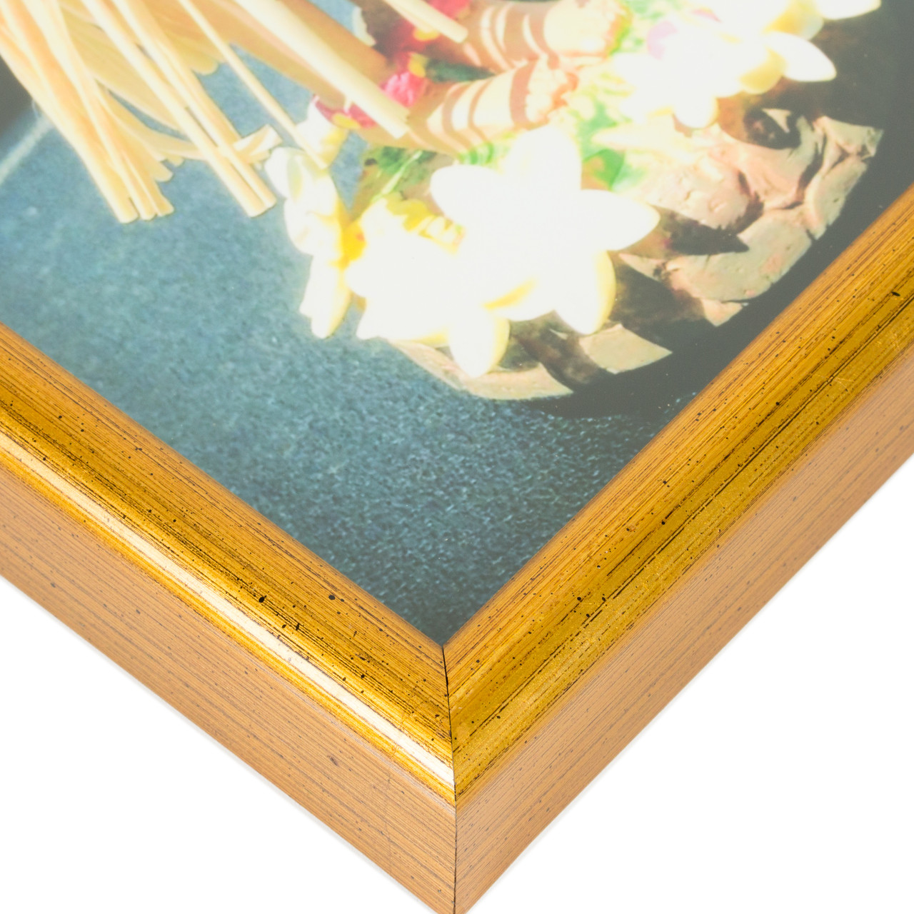 Bullnose Contemporary Gold Hardwood Picture Frame - Craig Frames