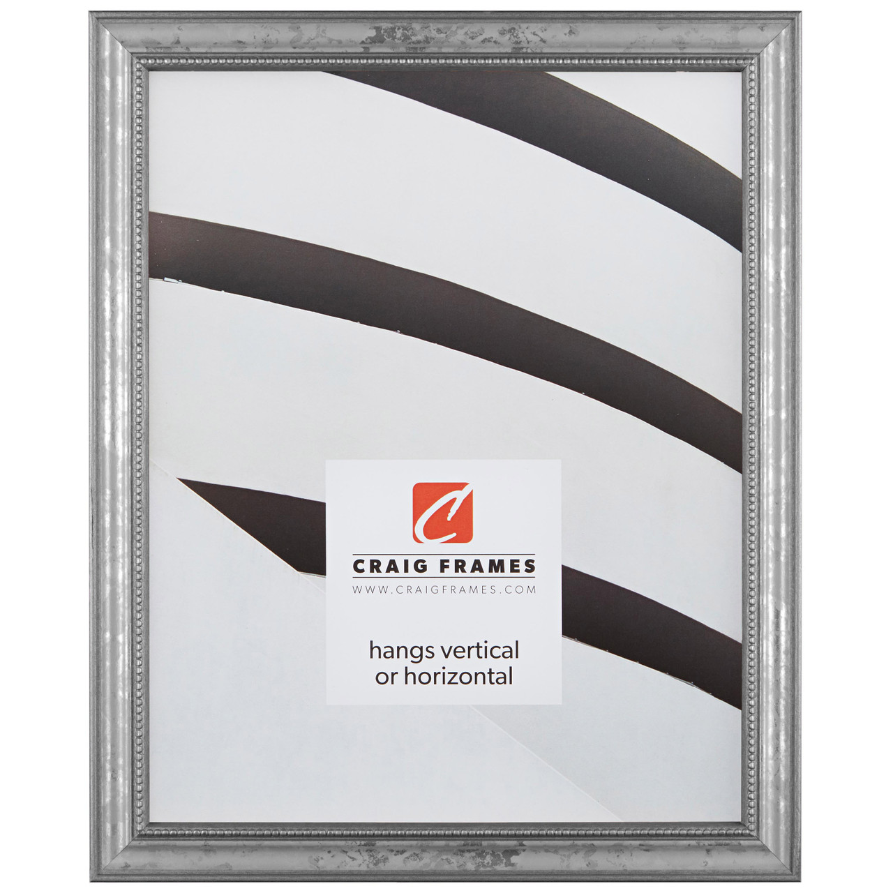 Stratton Aged Silver Queen Ann Picture Frame - Craig Frames