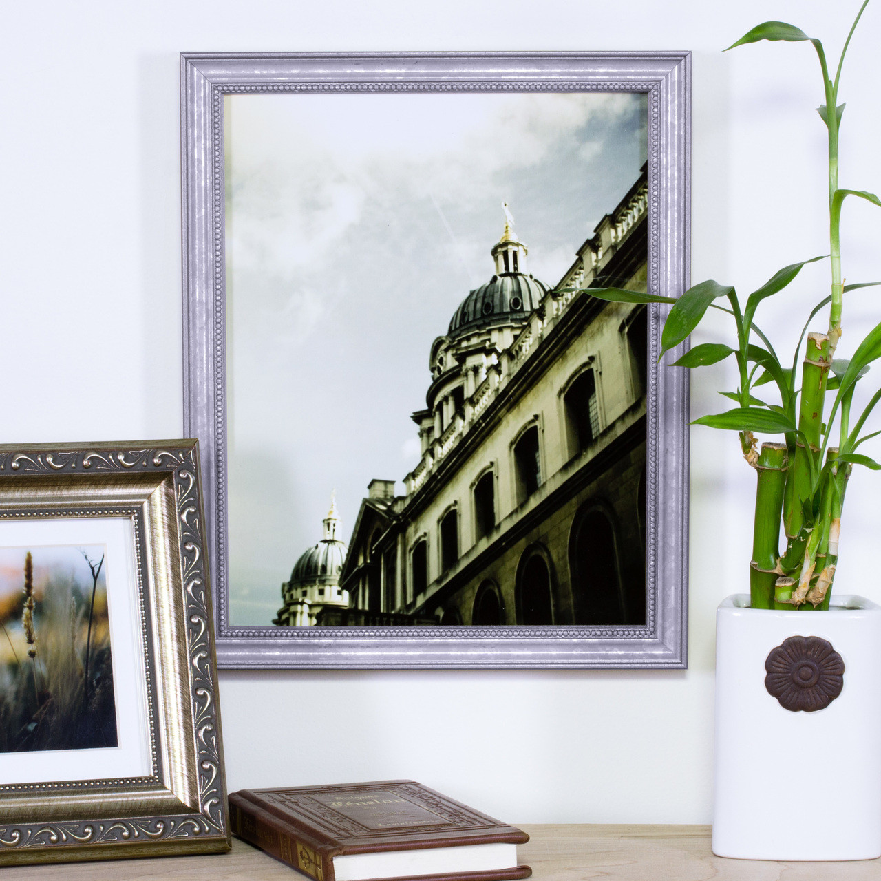 Stratton Aged Silver Queen Ann Picture Frame - Craig Frames