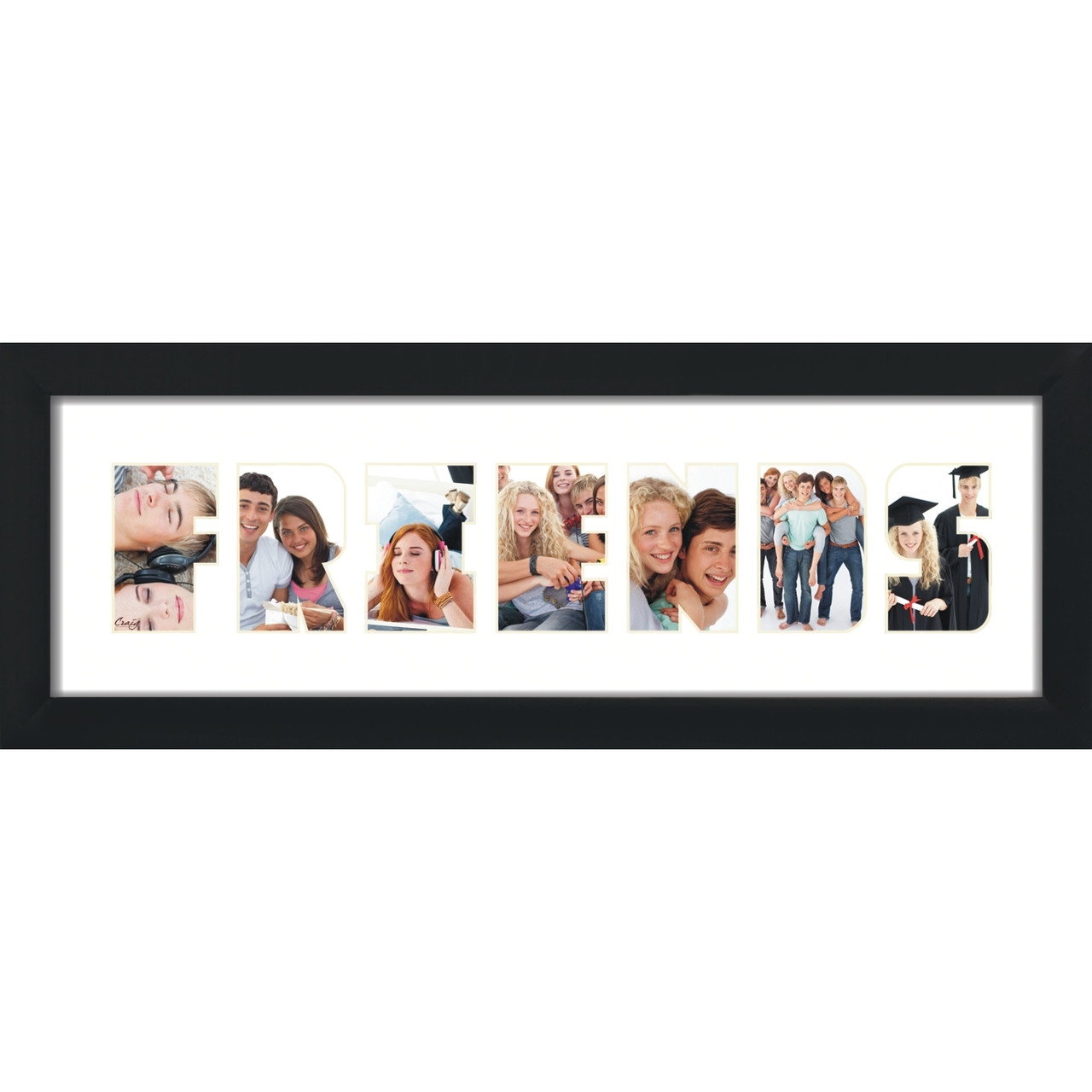 Friends Word Collage Picture Frame