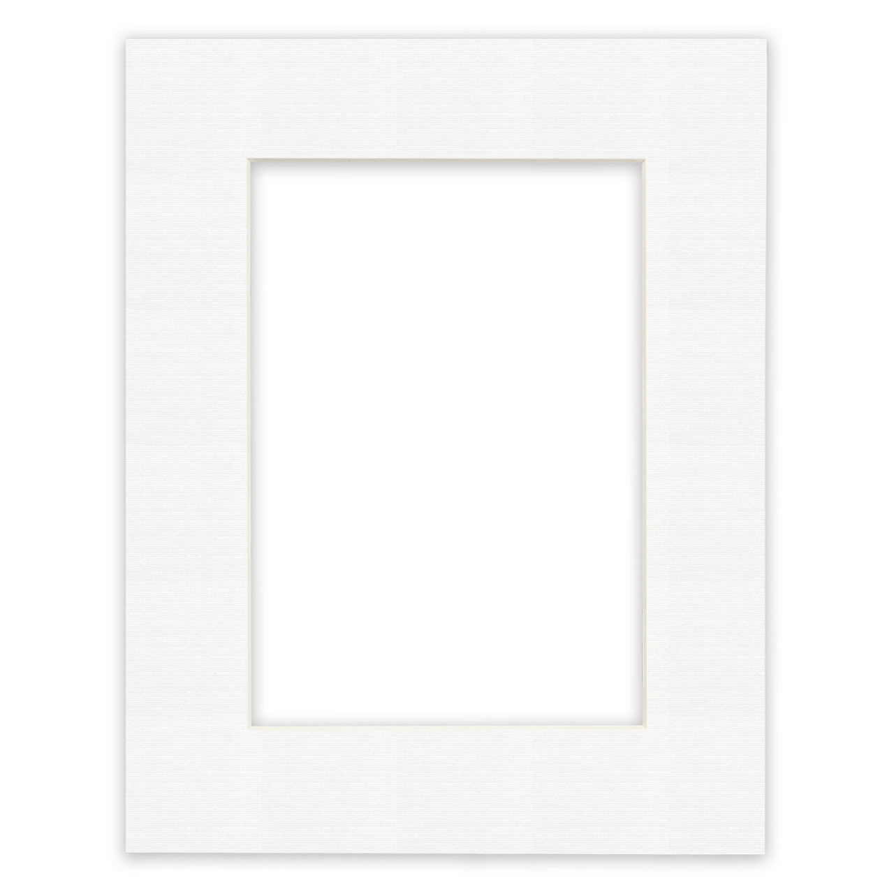 Canvas Textured White Matting