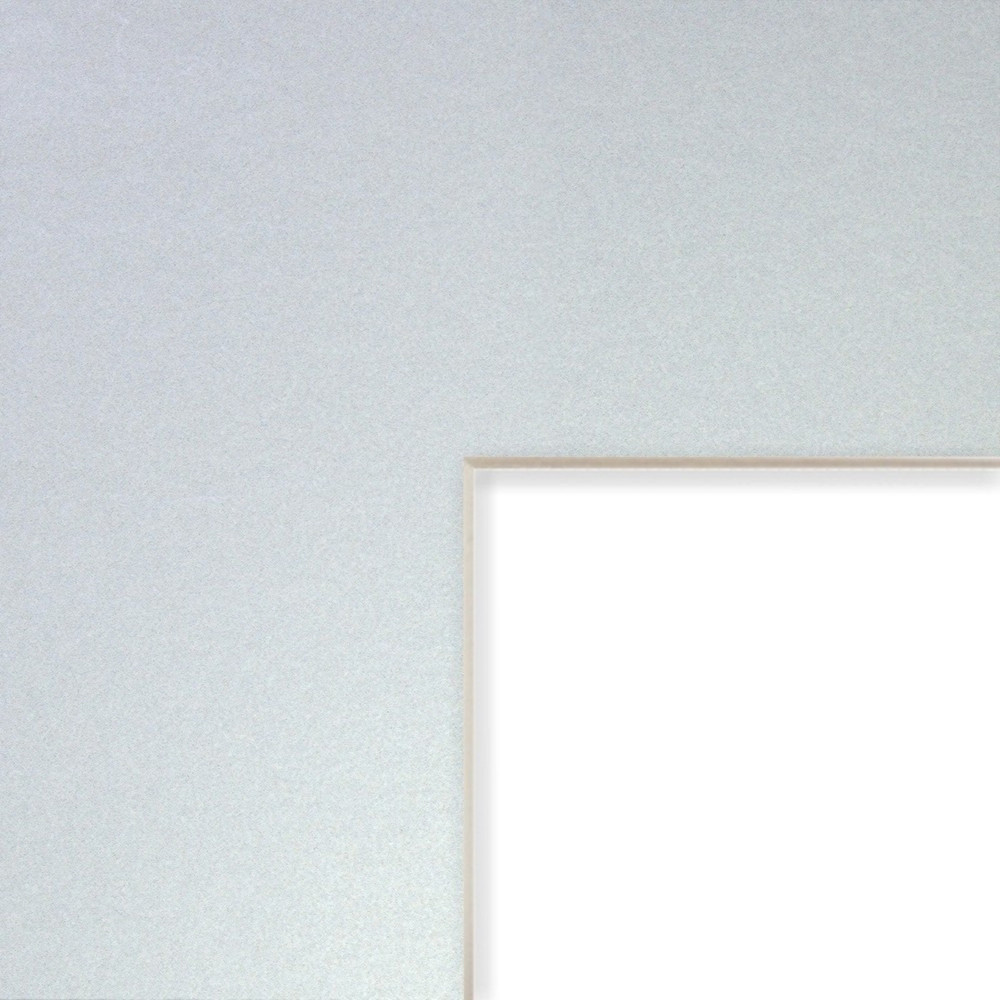 Frosted Silver Metallic Silver Matting