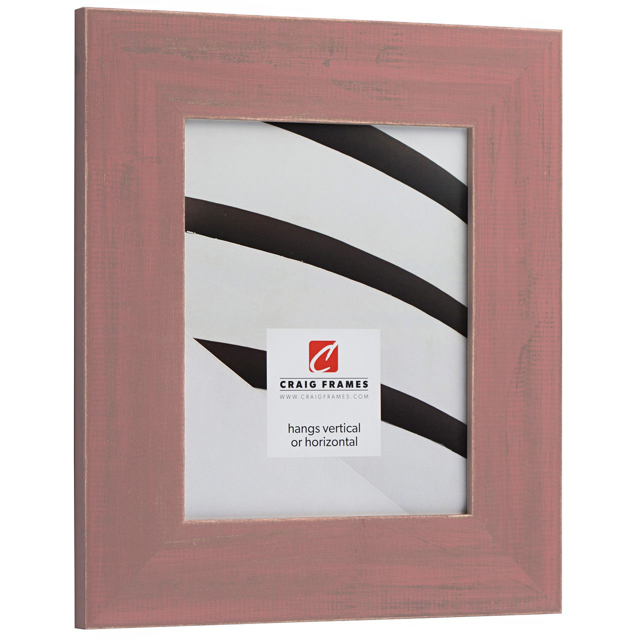 Jasper Wide Faded Red Matted Picture Frame - Craig Frames
