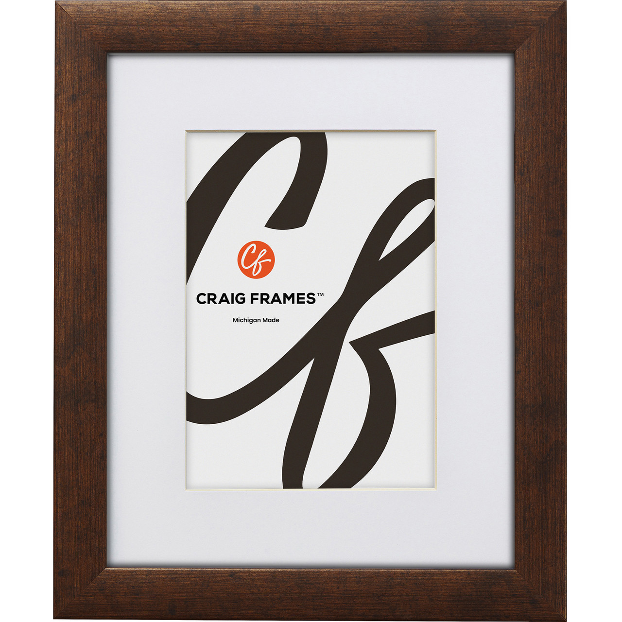 Matted Contemporary Rustic Copper Picture Frame - Craig Frames