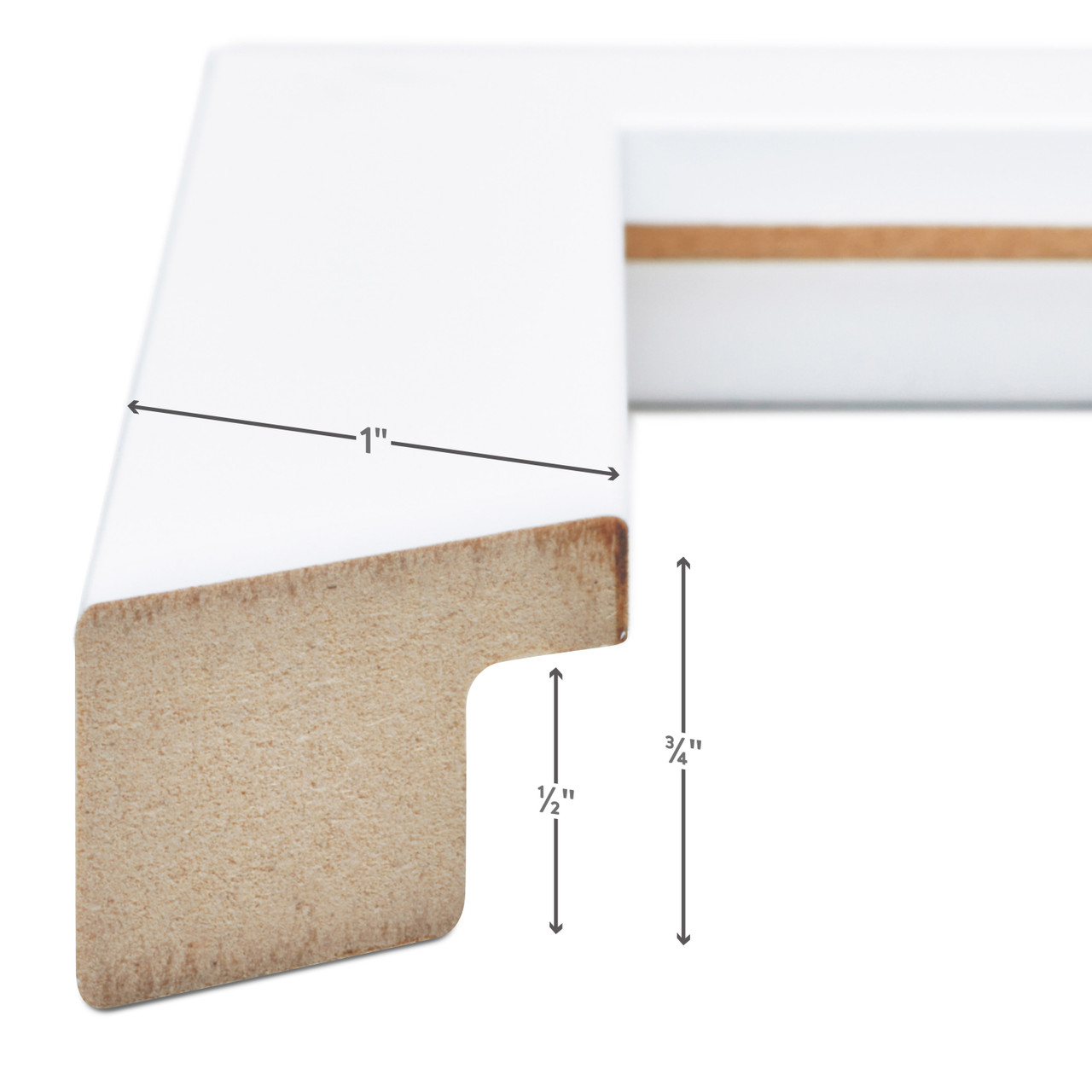Essentials Matted White Picture Frame - Craig Frames