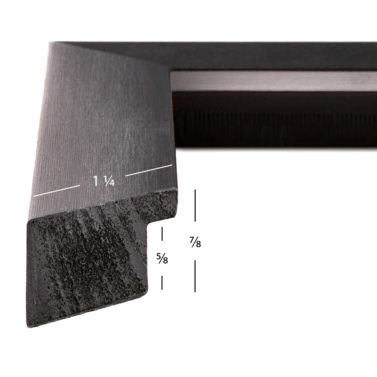 Modern Aesthetics 125, Charcoal Picture Frame - Craig Frames