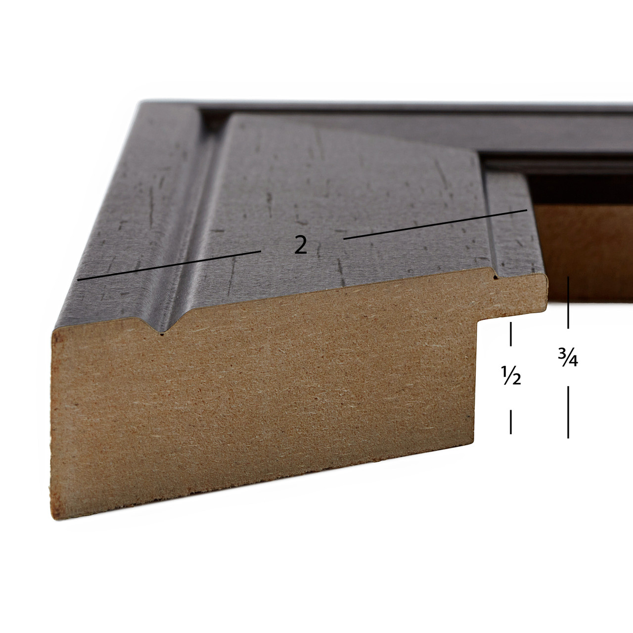 Contemporary Inspirations Matted Espresso Picture Frame - Craig Frames