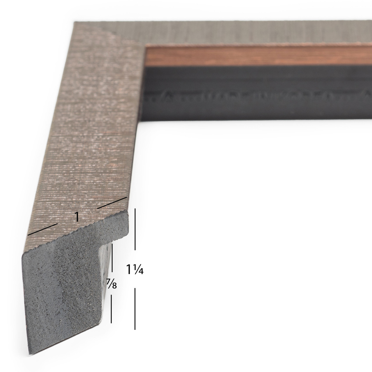 Linear Aged Bronze Picture Frame - Craig Frames
