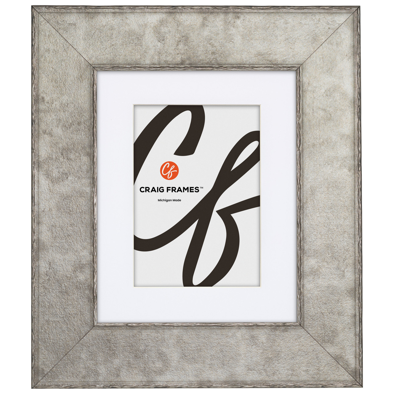 Starlight Silver Matted Picture Frame - Craig Frames