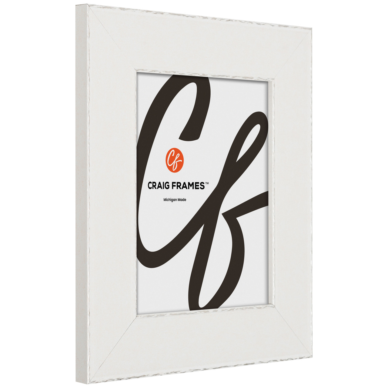 Starlight Pearl White Matted Picture Frame - Craig Frames