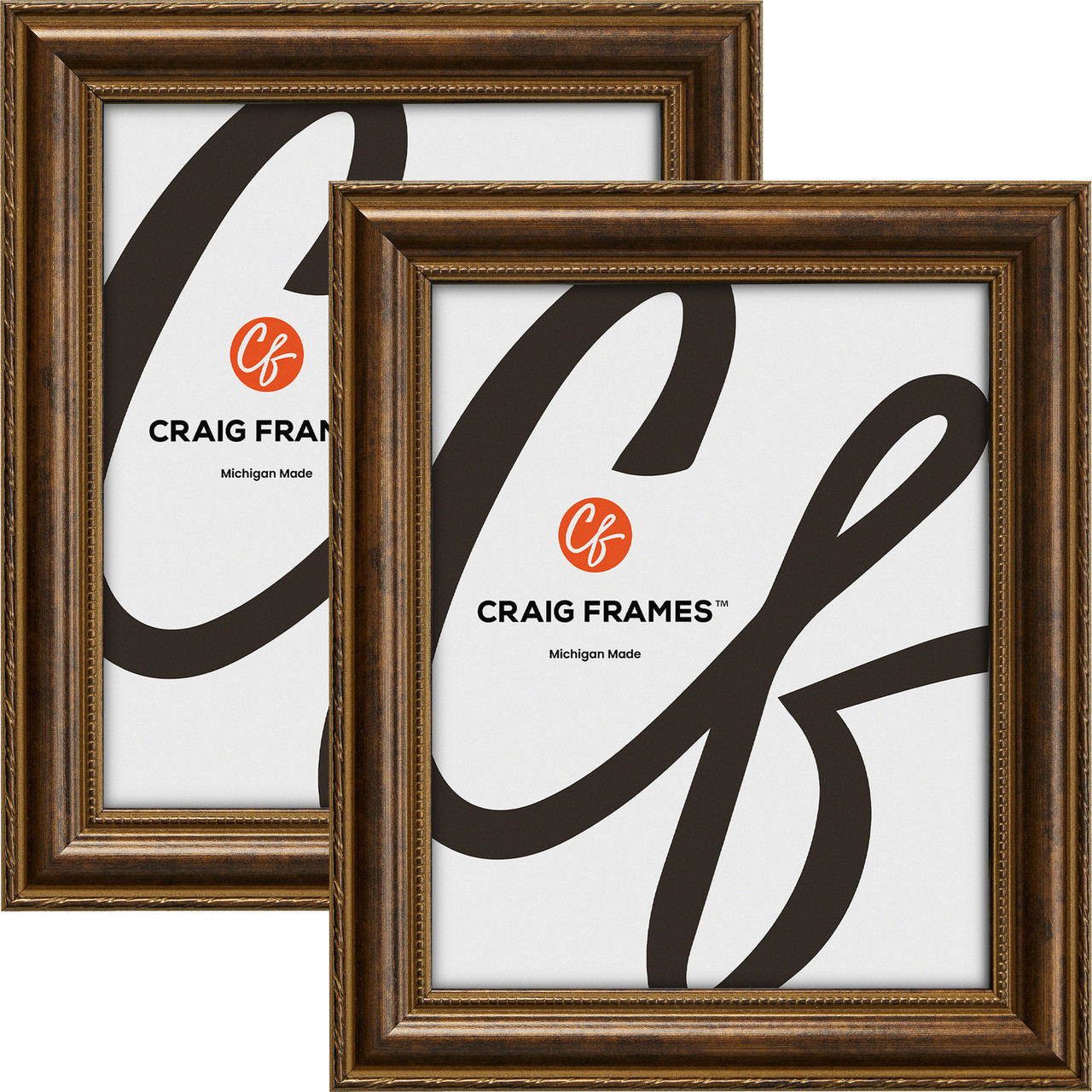 Victoria Ornate Bronze Picture Frame - 2 Piece Set - Craig Frames