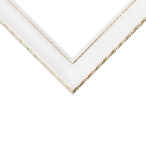 Victoria Ornate White and Gold Picture Frame - Craig Frames