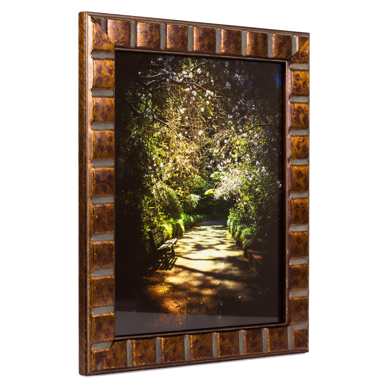 Mosaic Aged Bronze Solid Wood Picture Frame - Craig Frames