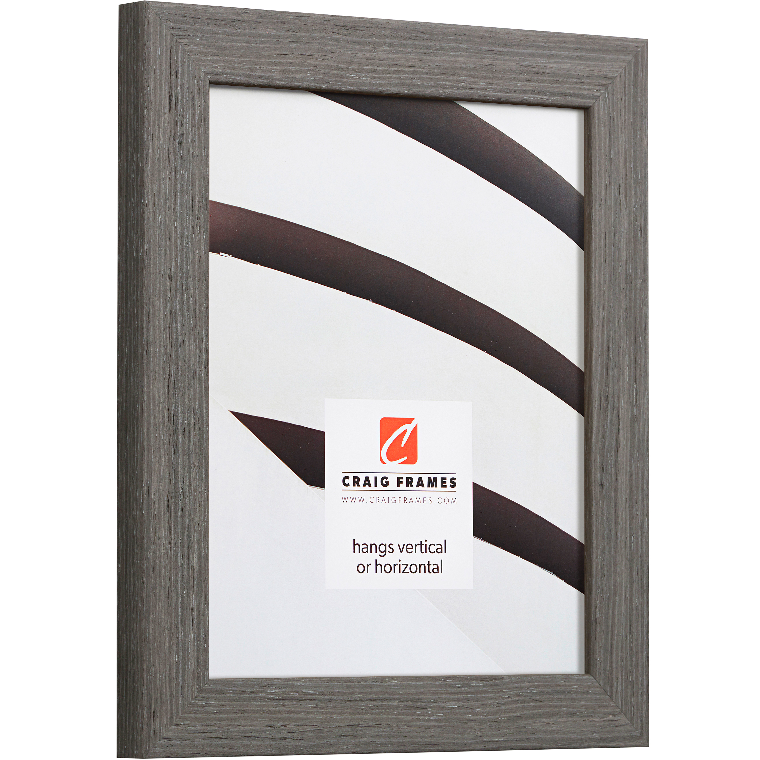 Farmhouse Essentials Charcoal Grey Matted Picture Frame - Craig Frames