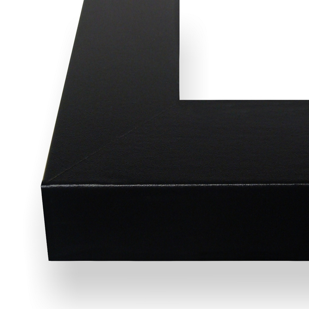 Bauhaus 125 Matted Modern Satin Black Picture Frame - Craig Frames