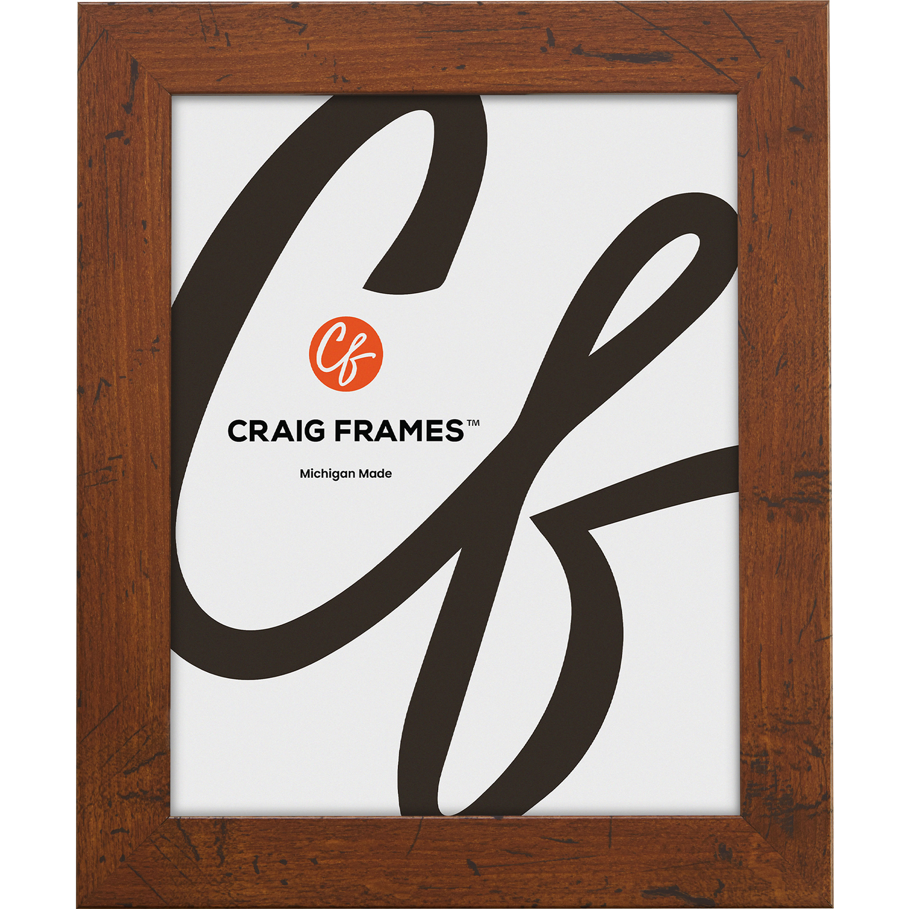 Bauhaus 125 Modern Dark Walnut Picture Frame - 4 Piece Set - Craig Frames
