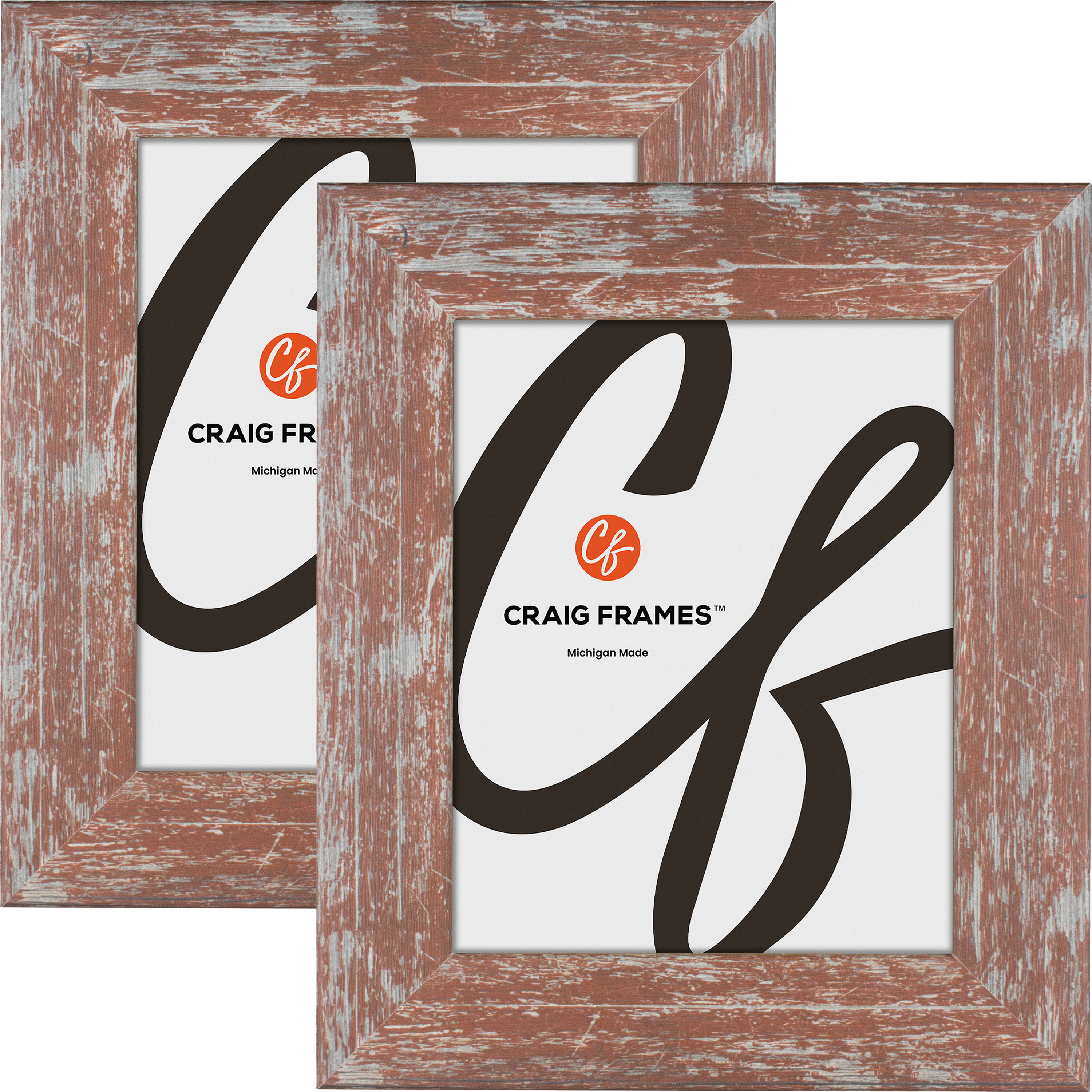 American Barn Red Picture Frame - 2 Piece Set - Craig Frames