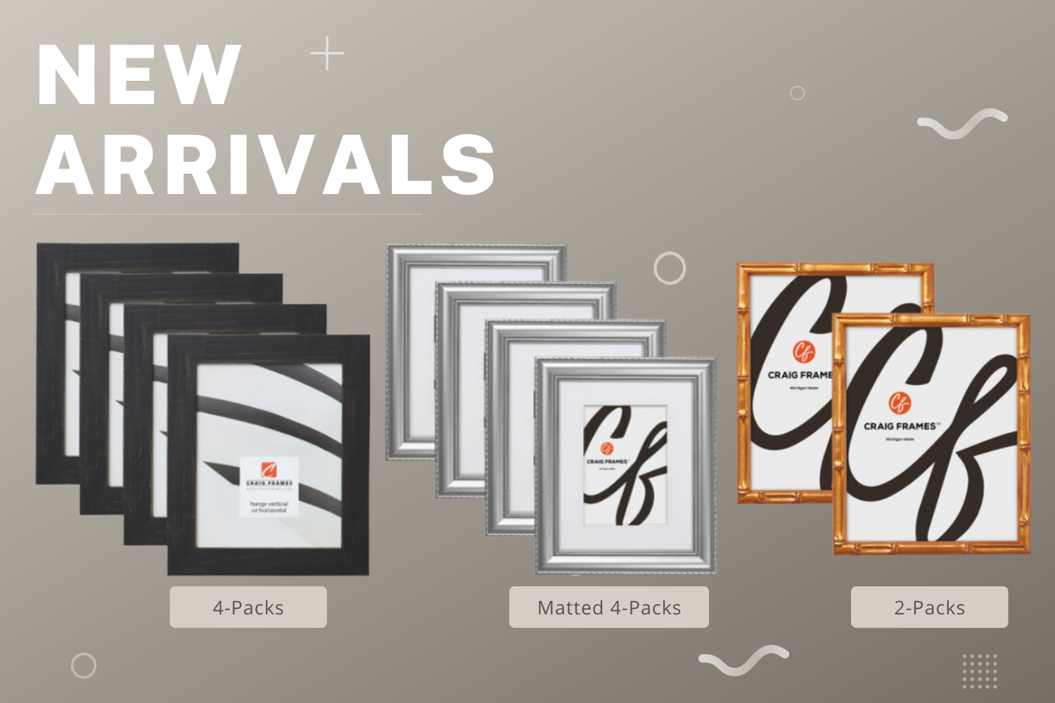 Introducing More Choices: Expanded Frame Set Options! - Craig Frames