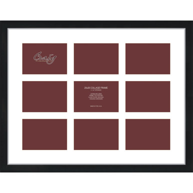 9 Opening 5x7 Rectangular Collage Frame with 2" Mat - Craig Frames