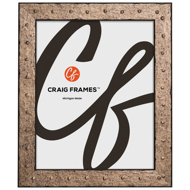 Rivet Pitted Steel Picture Frame - Craig Frames