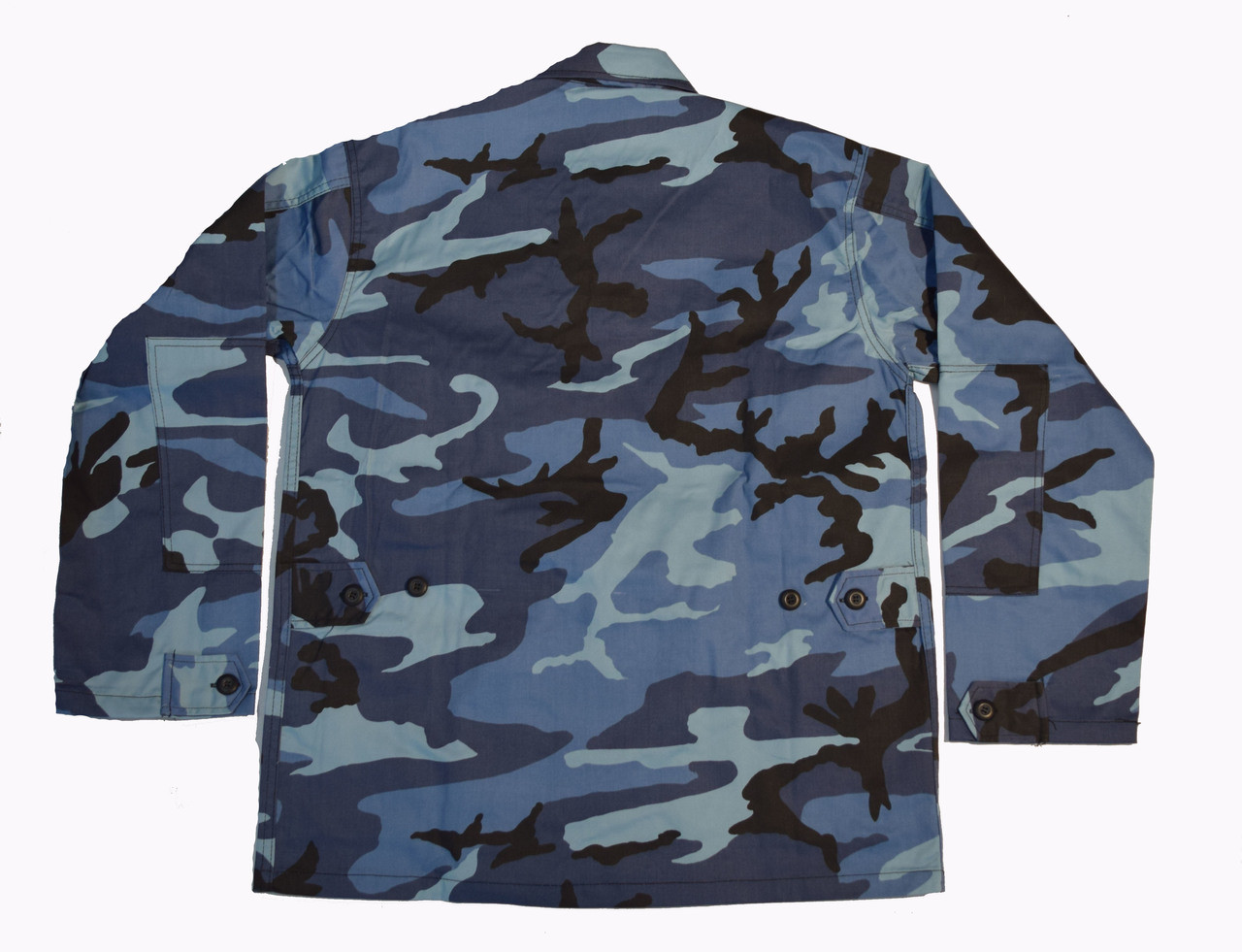 Blue Camo Shirt Jacket