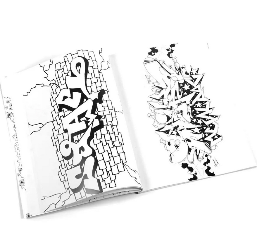 Scandanavian Graffiti Coloring Book | HipHopCloset.com