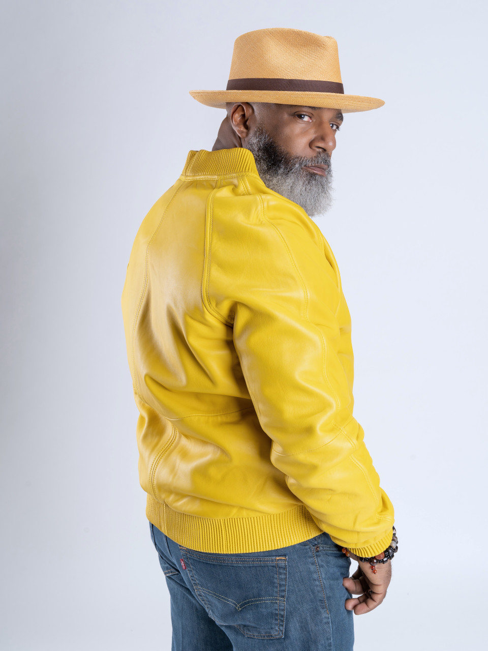 Yellow Butter Soft Baseball Leather Jacket | Hiphopcloset.com