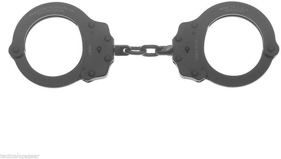 Peerless - 730CB Superlite Chain Link Handcuff – Black Finish - Laser ...