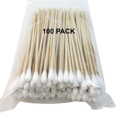 Cotton Swab Applicator Q-tip Swabs 6" Extra Long Wood Handle