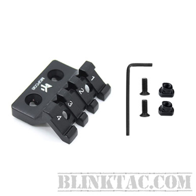 M-LOK & Keymod 45 Degree Offset Rail Mount Quick Release Sights for ...
