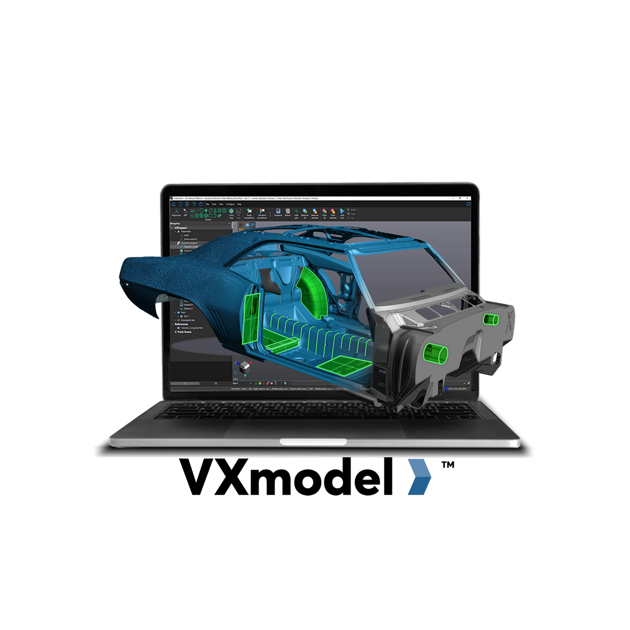 Creaform Vxmodel Scan To Cad Software Module Dynamic 3d