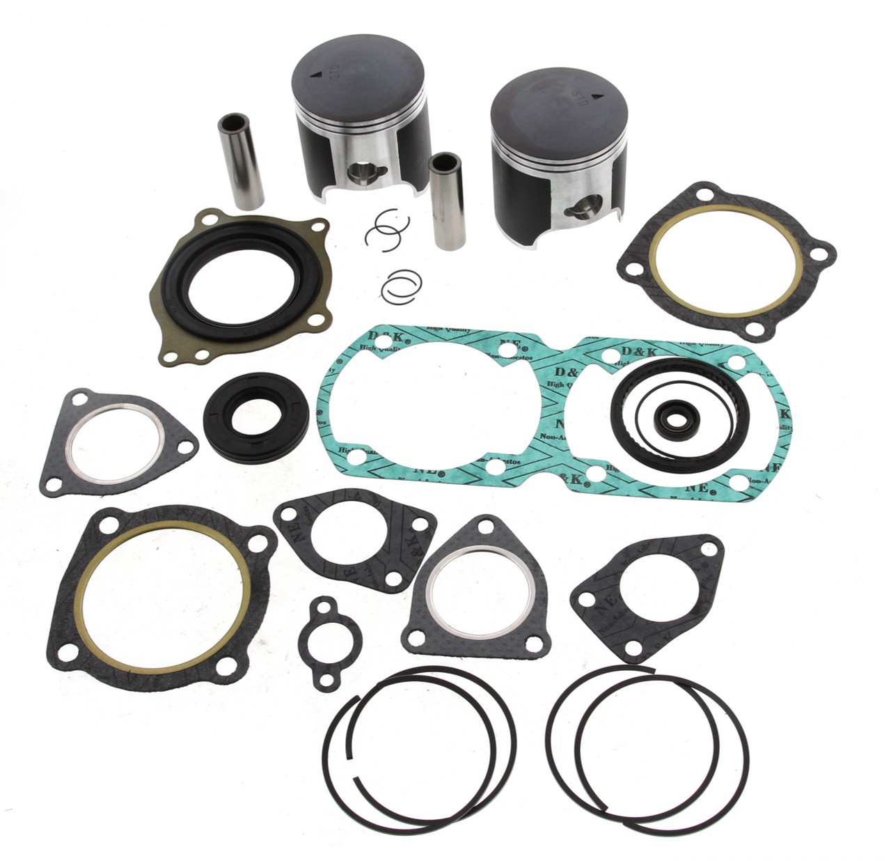 Piston and Gasket Kit Yamaha Enticer II LT ET410TR 1992-1994 Teflon Coated