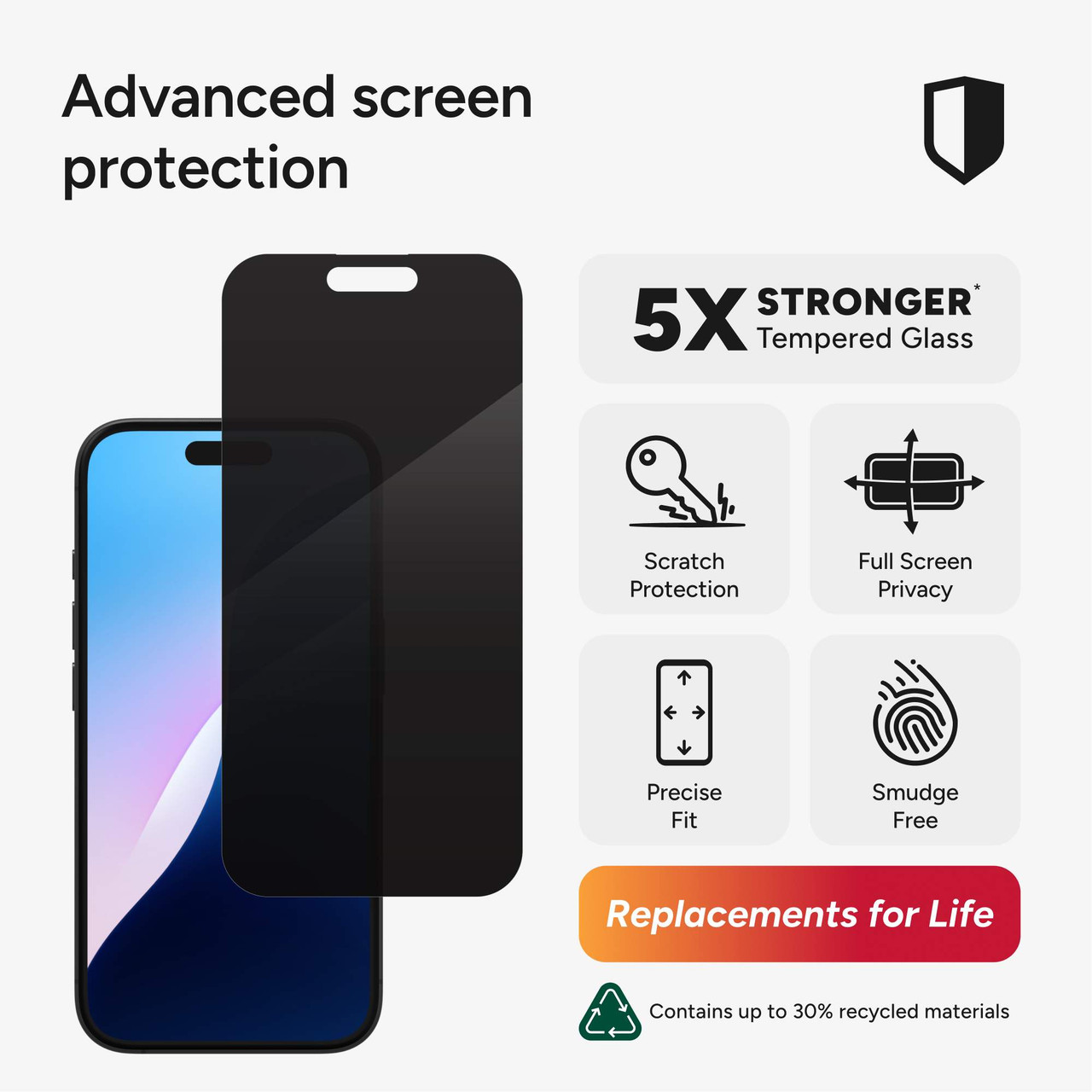 Glass Elite Apple iPhone 16 4-Way Privacy Screen Protector