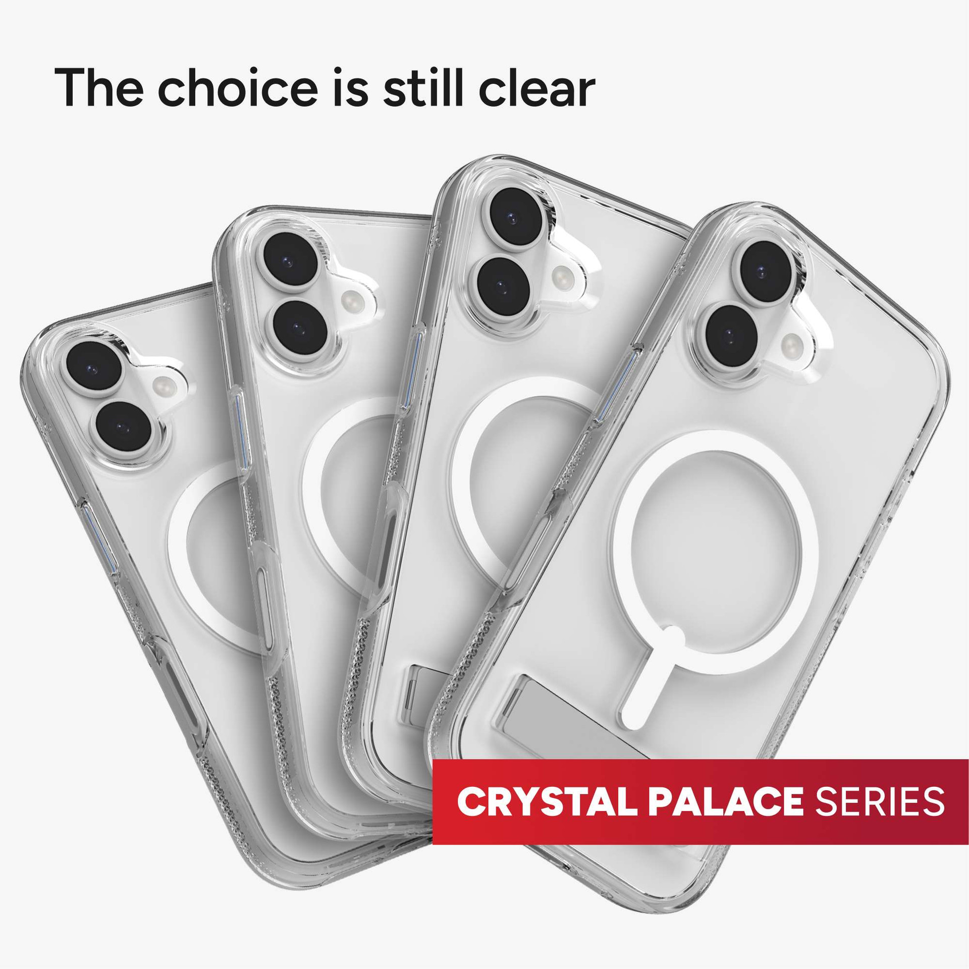 Crystal Palace Snap for MagSafe iPhone 17 Clear Phone Case with Stand ...