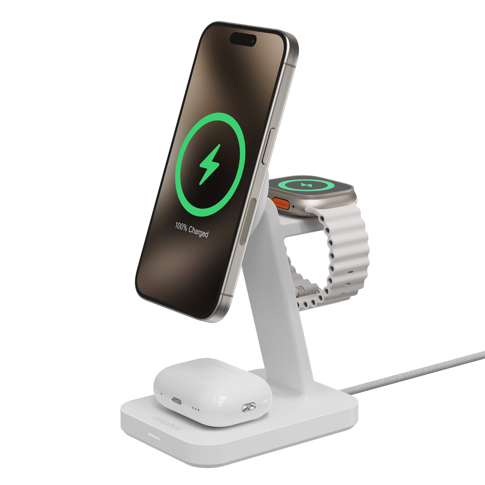 Snap+ 3-in-1 wireless Charge stand - Wireless chargers - Mophie