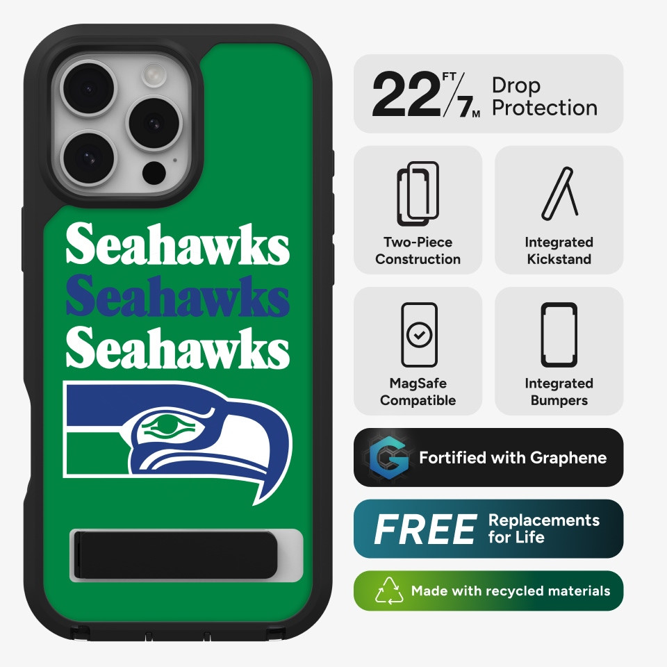 Seattle Seahawks Custom Case - Rainier Snap with Stand iPhone 16 Pro Max
