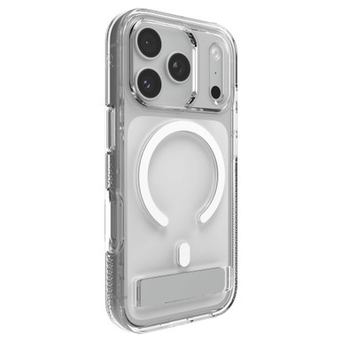 Crystal Palace C-Snap for MagSafe iPhone 17 Pro Clear Phone Case with Stand