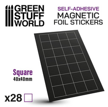 Self-adhesive Magnetic Foil Stickers Square 40x40mm - Giga-Bites ...