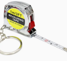 Mini Silver Self-Locking Measuring Tape - 1m/3ft - Giga-Bites Tabletop Cafe